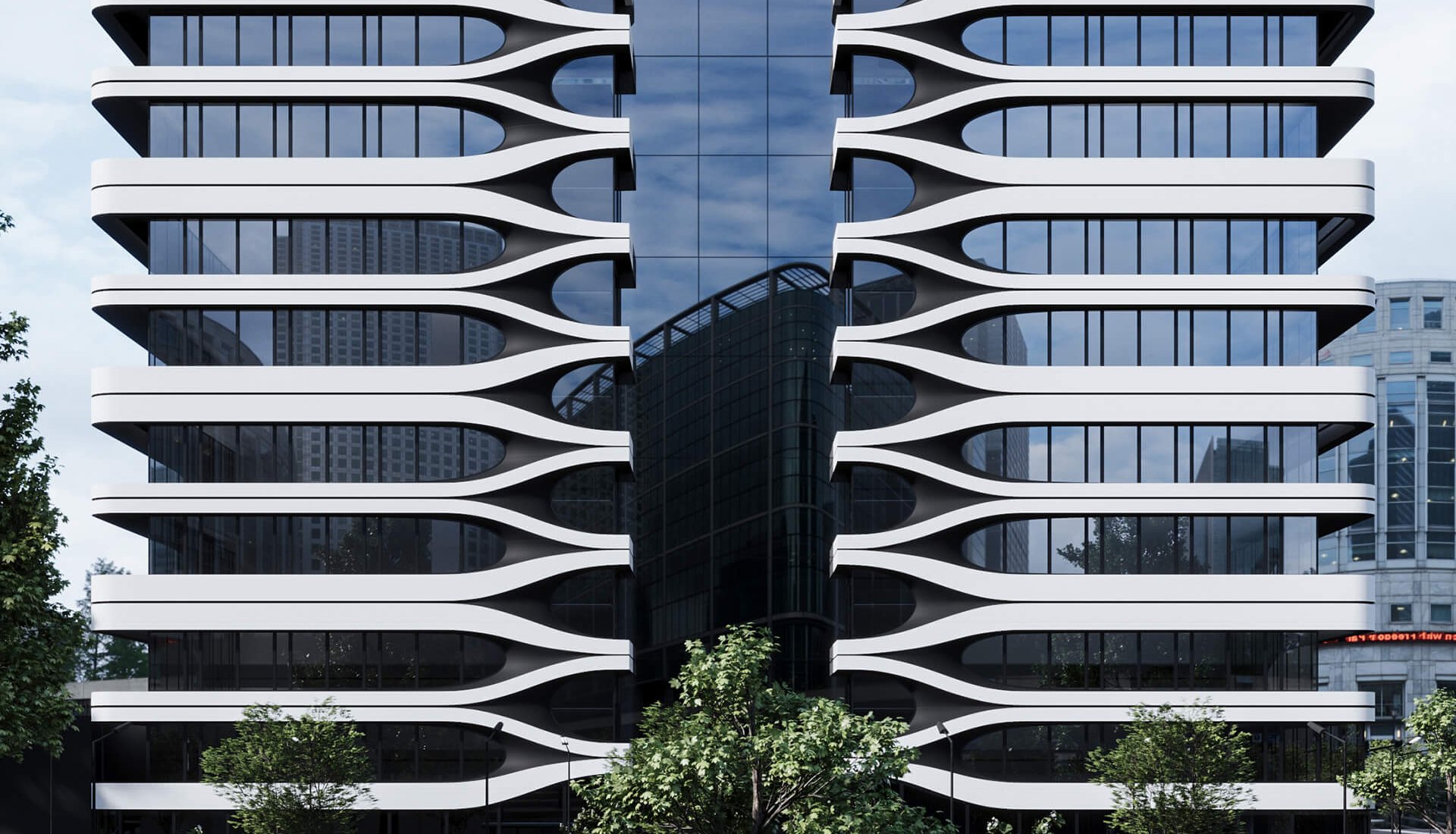 Visualization of a high-rise apartment building » 3D Modeling and ...